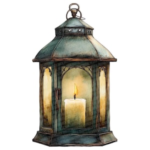 Lantern PNG Clipart, 12x Rustic Candle Lantern Clip Art , Printable ...