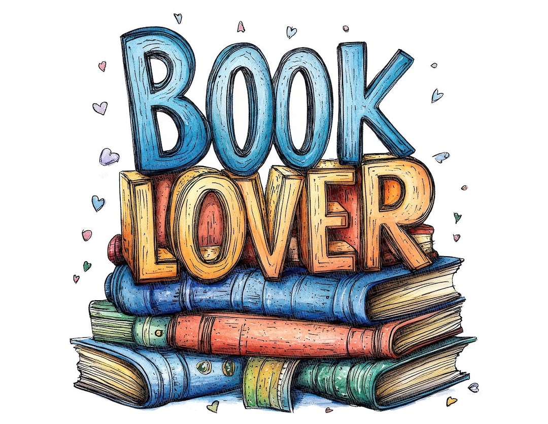 Book Lover PNG Clipart, 12x Reading Enthusiast Clip Art Set, Printable ...