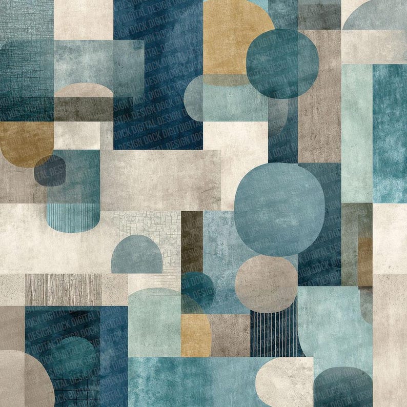 12x Slate Blue Junk Journal Paper Grey Abstract Digital Paper Pack ...