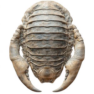 12 Fossil Trilobite Clipart, Watercolor Prehistoric Insect Fossil ...