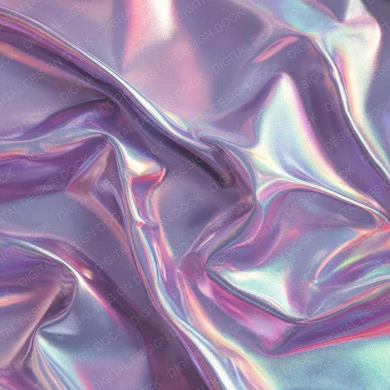 12x Holographic Fabric Digital Paper Iridescent Foil Texture Junk ...