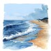 12x Sand Dunes Waves Clipart, Coastal Clipart, Printable Watercolor ...