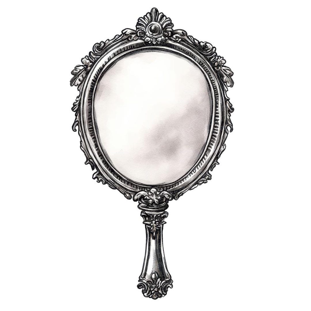 Victorian Mirror PNG Clipart, 12x Ornate Frame Clip Art Set, Printable ...