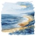 12x Sand Dunes Waves Clipart, Coastal Clipart, Printable Watercolor ...