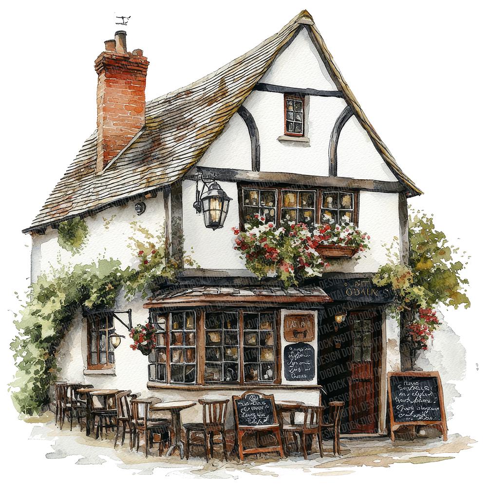 12 Old English Tavern PNG Clipart, Historic Bar Pub Illustration ...