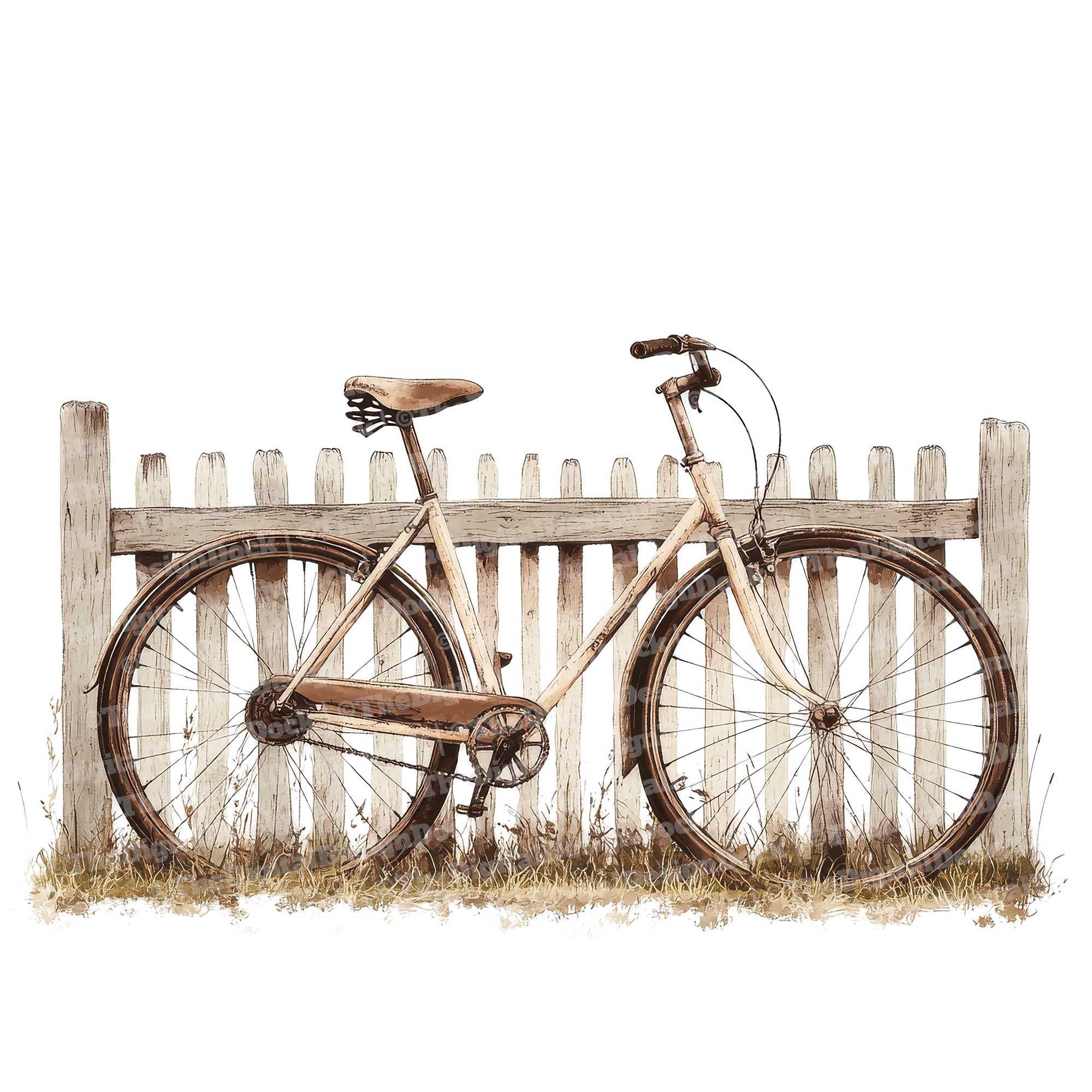 Vintage Bicycle Clip Art