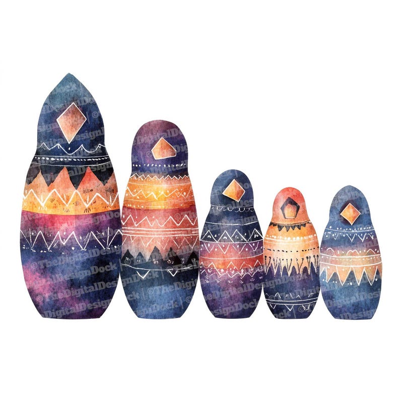 Matryoshka Clipart - Etsy