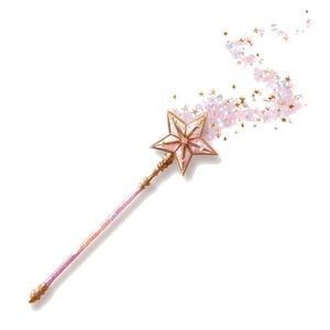 Magic Star Wand PNG Clipart, 12x Fairy Wand Clip Art , Printable ...