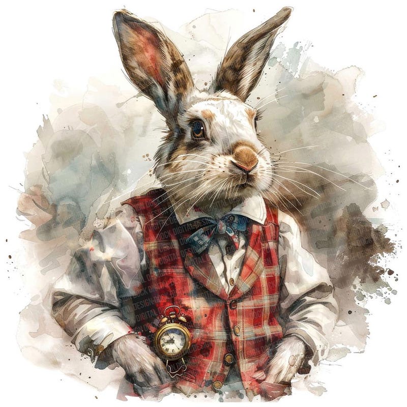 Rabbit Pocket Watch - Etsy