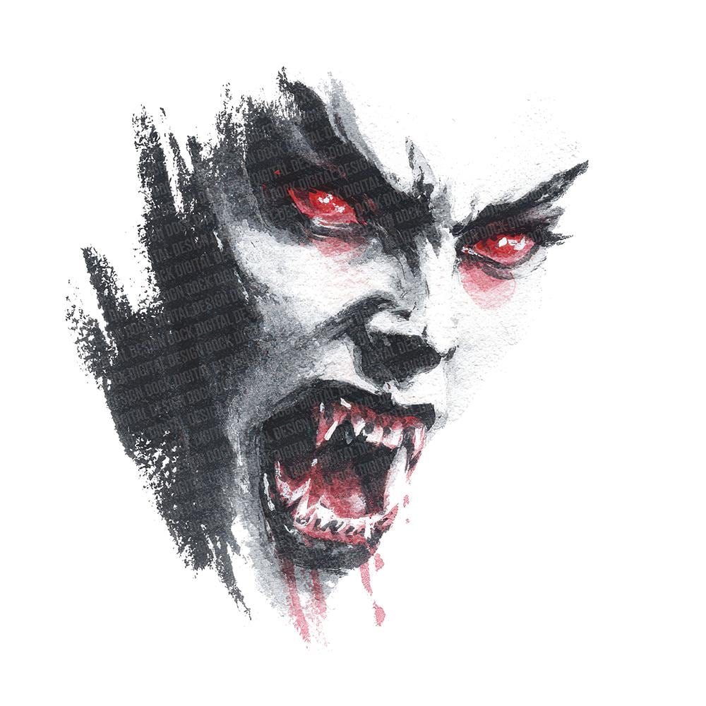 12x Vampire Portrait PNG Clipart, Halloween Gothic Clip Art, Digital ...