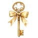 12x Vintage Gold Key Clipart, Watercolor Decorative Keys, High Quality ...