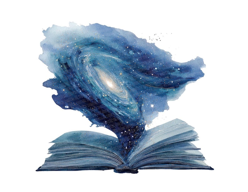 Cosmic Book PNG Clipart, 12x Galaxy Illustration Clip Art Set ...