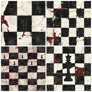 12x Grunge Chess Junk Journal Paper, Vintage Game Digital Paper Pack ...