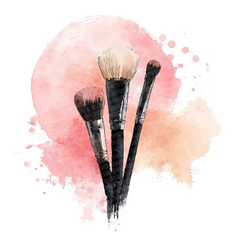 Makeup Brushes Printable - Etsy UK