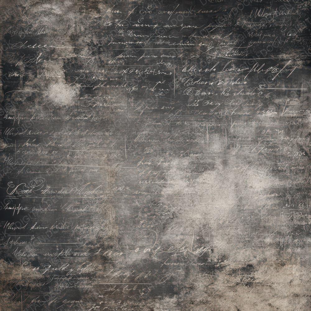 12x Vintage Blackboard Junk Journal Paper Dark Chalkboard Script ...