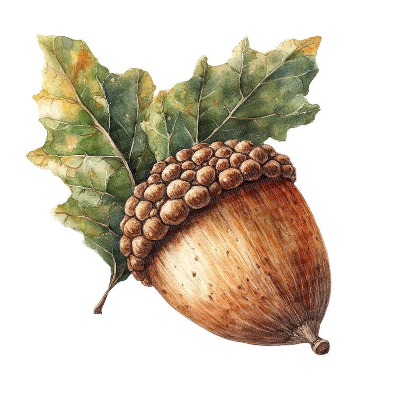 Acorn Clip Art - Etsy