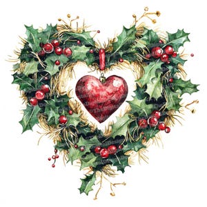 12 Christmas Numbers Clip Art, Watercolor Holiday Numbers Clipart Set ...