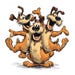 Dancing Dogs PNG Clip Art, 12x Funny Dog Clipart Set, Printable ...