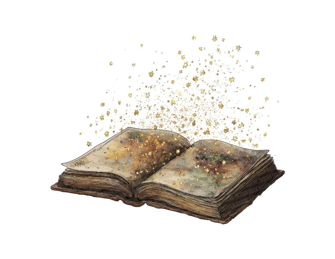 Magical Storybook PNG Clipart, 12x Fantasy Book Clip Art Set, Printable ...