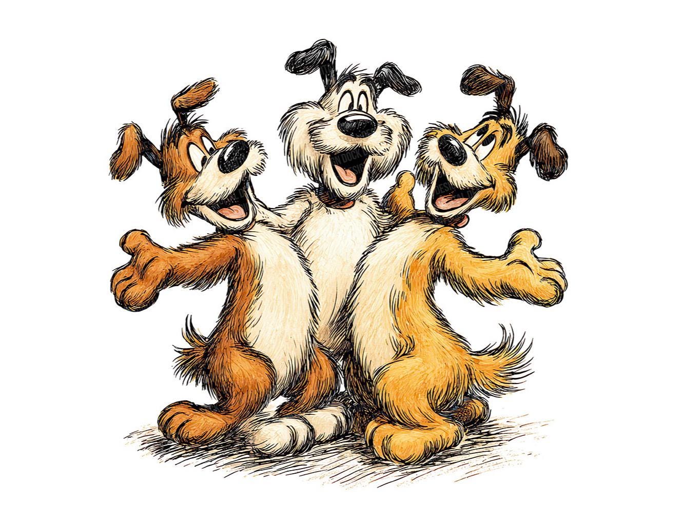 Dancing Dogs PNG Clip Art, 12x Funny Dog Clipart Set, Printable ...