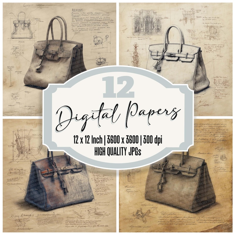 Birkin Template - Etsy