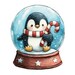 12x Snow Globe Clipart, Retro Penguin Christmas Clip Art Set, Printable ...