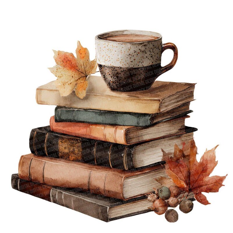 Fall Book Stack - Etsy