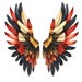 12x Watercolor Tribal Wings PNG Clipart, Angel Wings PNG, Feather Clip ...