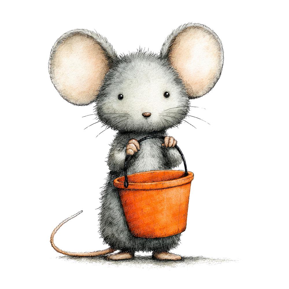 Halloween Mouse PNG Clipart, 12x Watercolor Mice With Candy Buckets ...