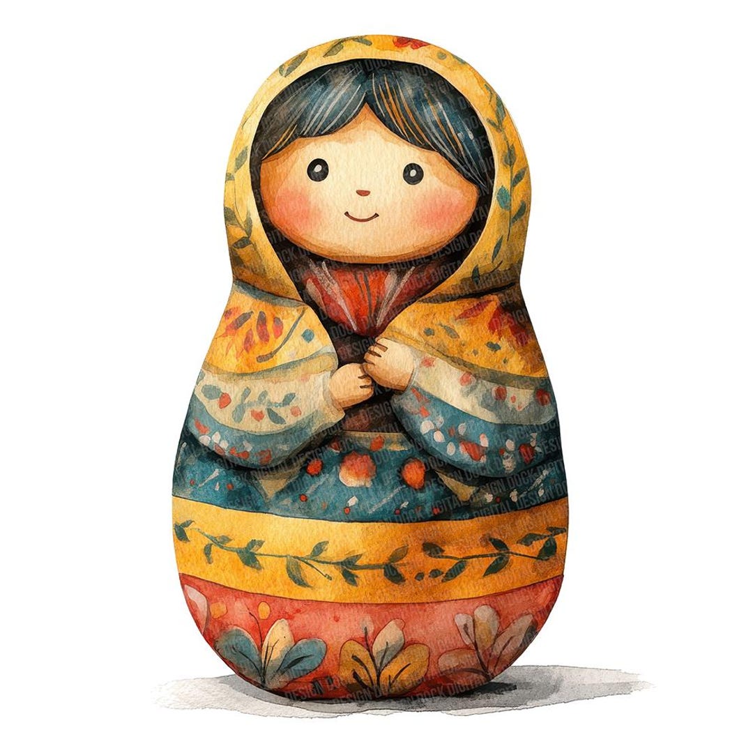 Matryoshka Doll PNG Clipart, 12x Russian Nesting Doll Clip Art Set ...