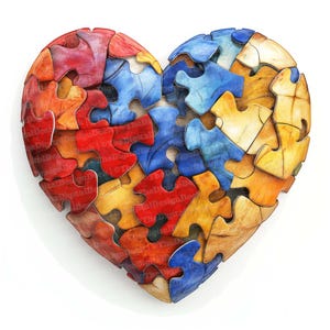 FREE to Charity, 12x Autism Awareness Clipart, Watercolor Autism Jigsaw ...