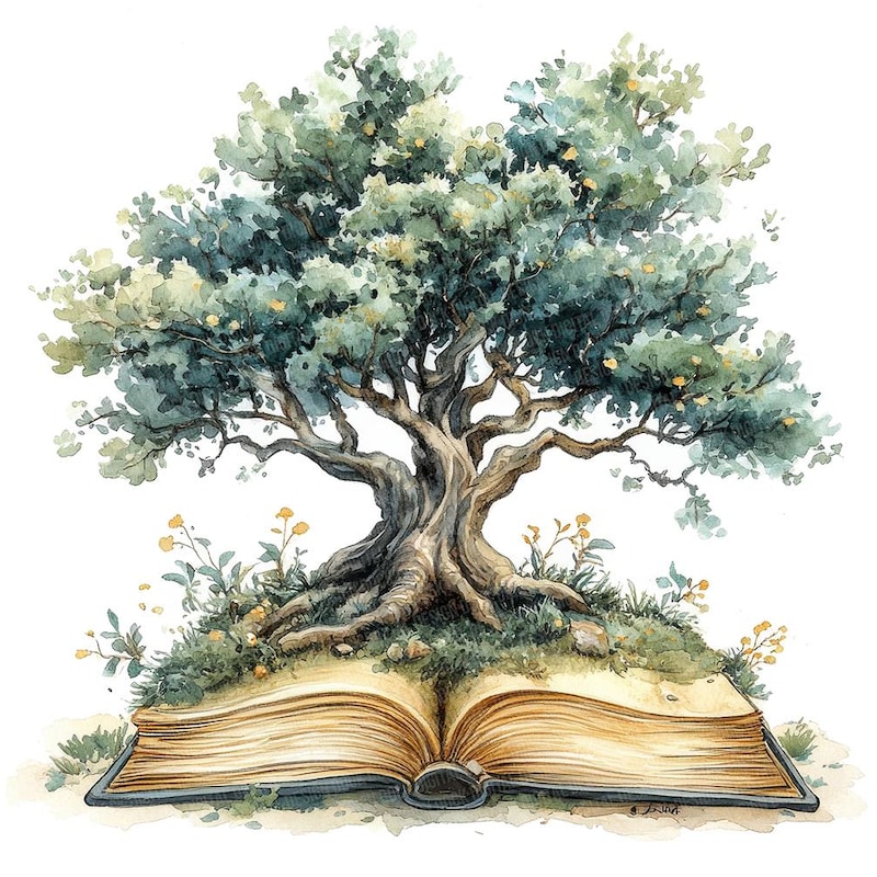 Tree of Life Book Art - Etsy