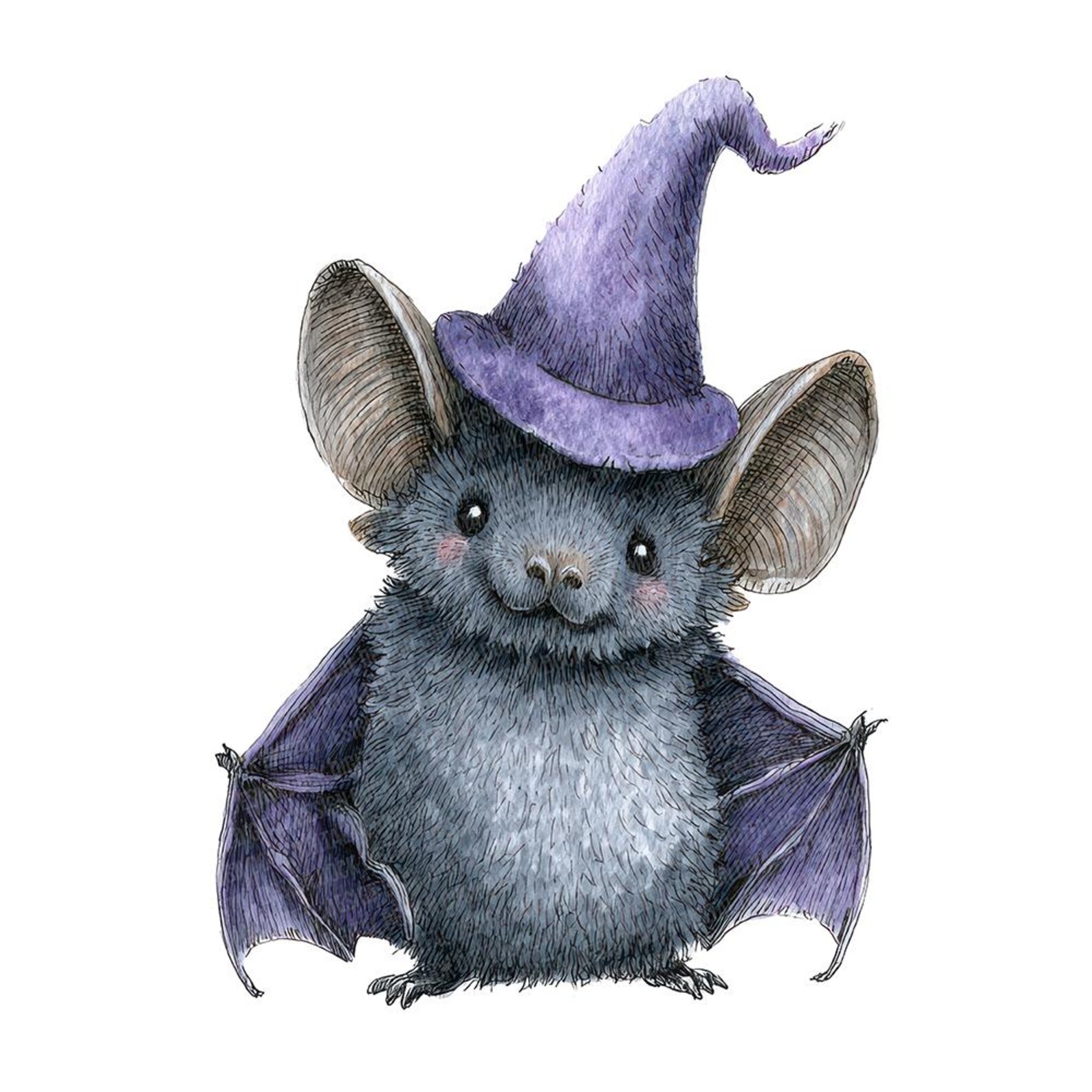Bat Witch Hat PNG Clipart, 12x Halloween Bats Clip Art Set, Printable ...