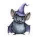 Bat Witch Hat PNG Clipart, 12x Halloween Bats Clip Art Set, Printable ...