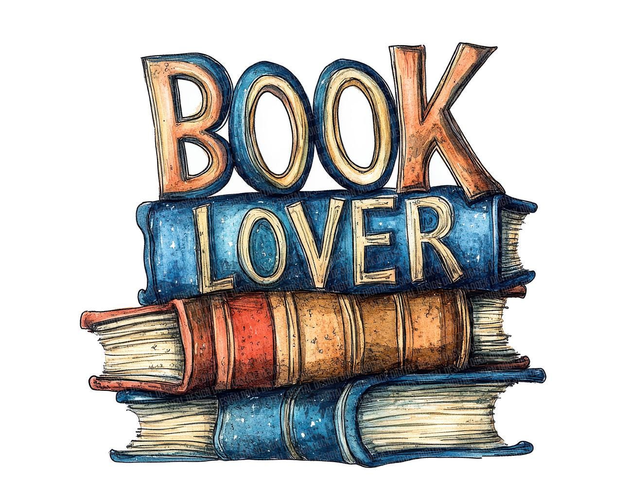 Book Lover PNG Clipart, 12x Reading Enthusiast Clip Art Set, Printable ...