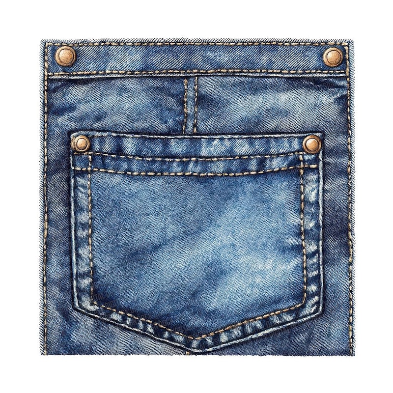 Denim Embellished Set - Etsy