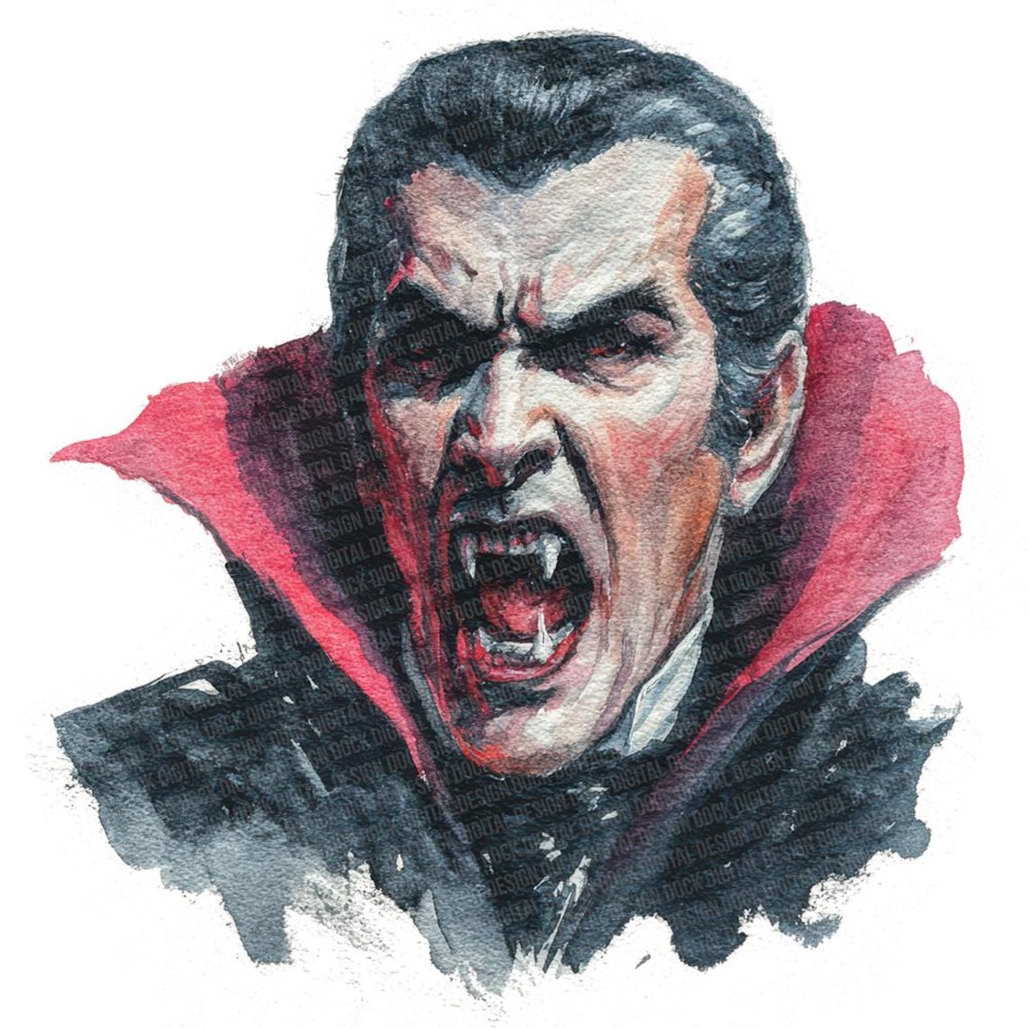 Vampire PNG Clipart, 12x Dracula Halloween Clip Art Set, Printable ...