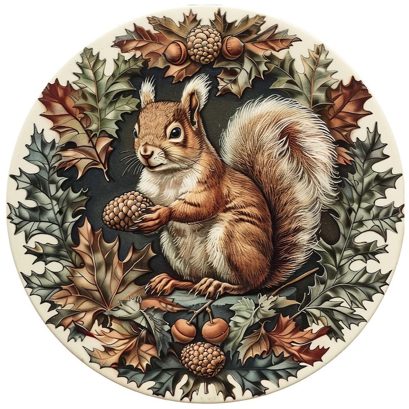 Woodland Squirrel Clipart - Etsy