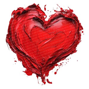 Painted Love Heart PNG Clipart, 12x Watercolor Splatter Heart Clip Art ...