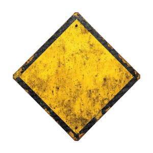 Vintage Diamond Sign PNG Clipart, 12x Retro Yellow Road Sign Clip Art ...