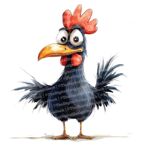 Whimsical Chicken Clip Art
