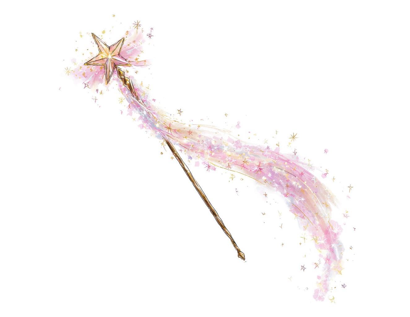 Magic Star Wand PNG Clipart, 12x Fairy Wand Clip Art , Printable ...