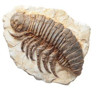 12 Fossil Trilobite Clipart, Watercolor Prehistoric Insect Fossil ...
