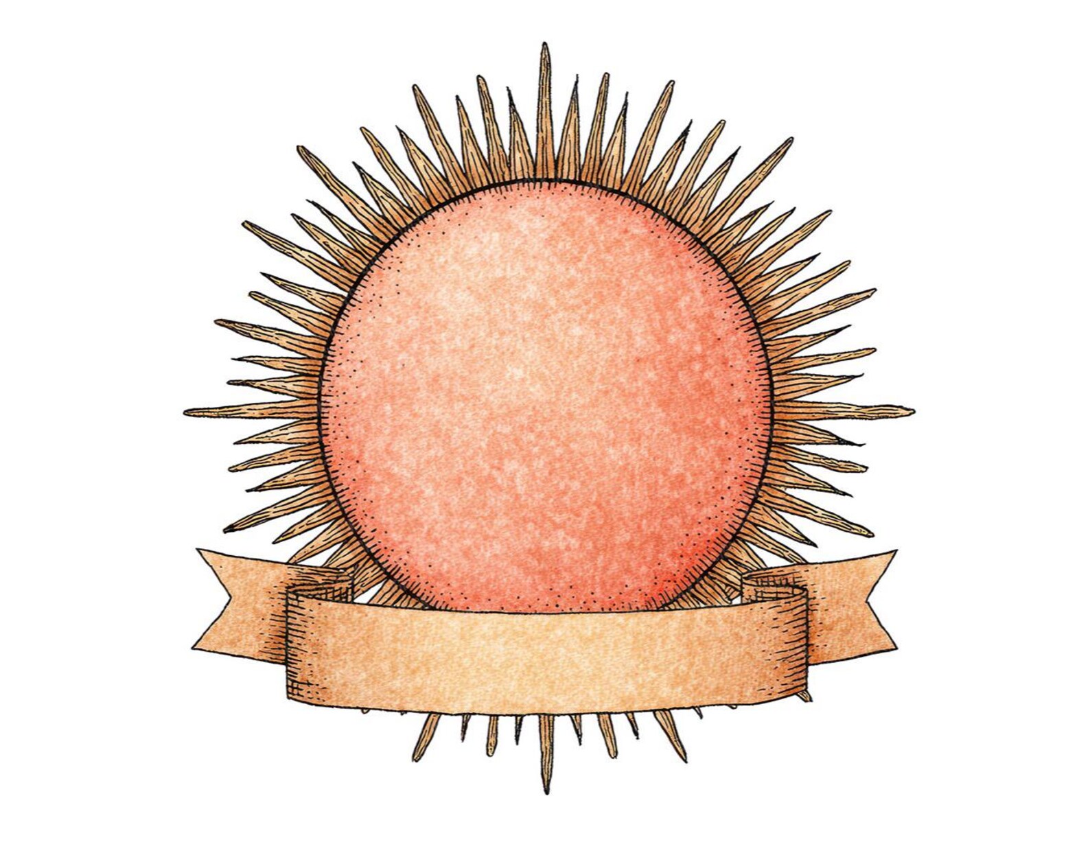 12x Celestial Banner PNG Clipart, Sun Label Clip Art Set, Printable ...