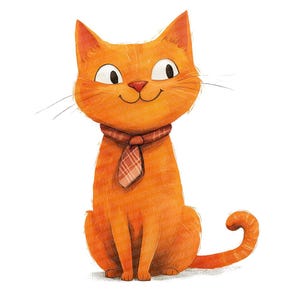 Ginger Cat PNG Clipart, 12x Tabby Cat Clip Art Set, Watercolor Tabby ...