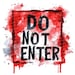 Watercolor Do Not Enter Sign, 12x High Quality Jpgs, Halloween Clipart ...