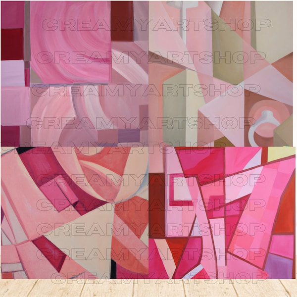 Cubist Abstract - Etsy