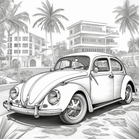 Vw Bug Coloring Pages