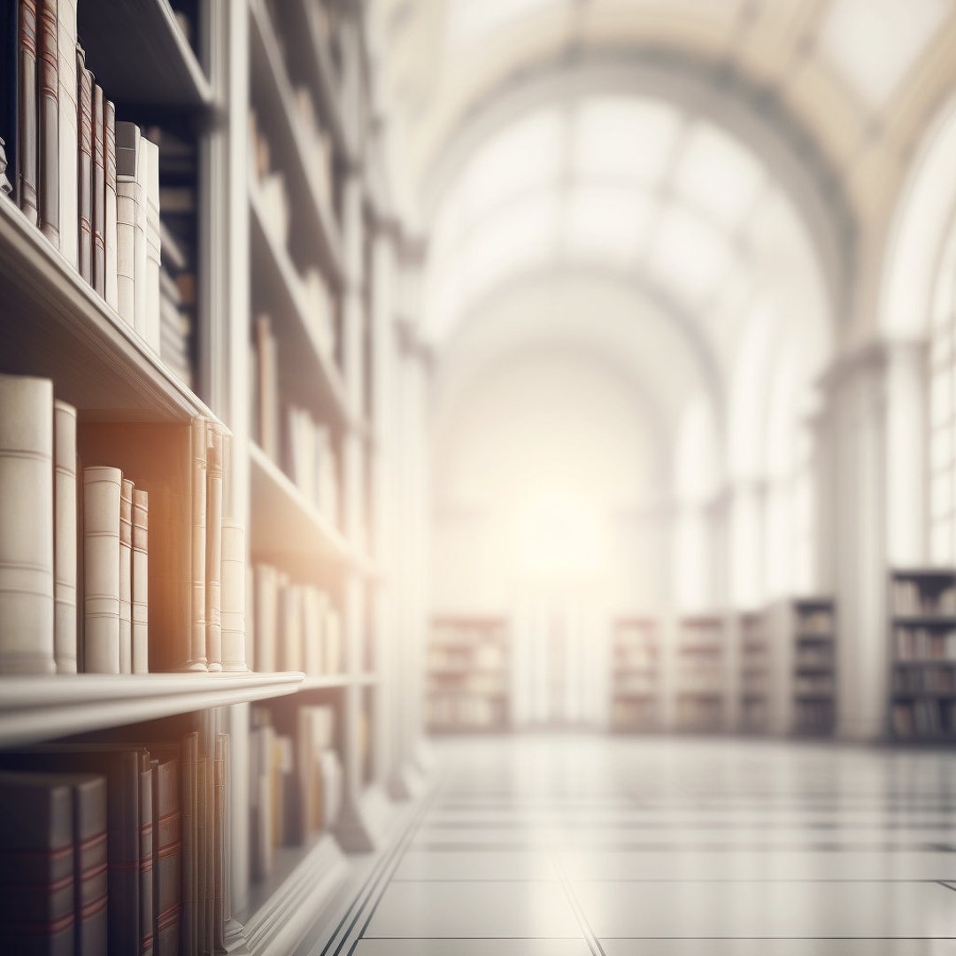 Bright Library Blurred Zoom Background - Etsy Australia