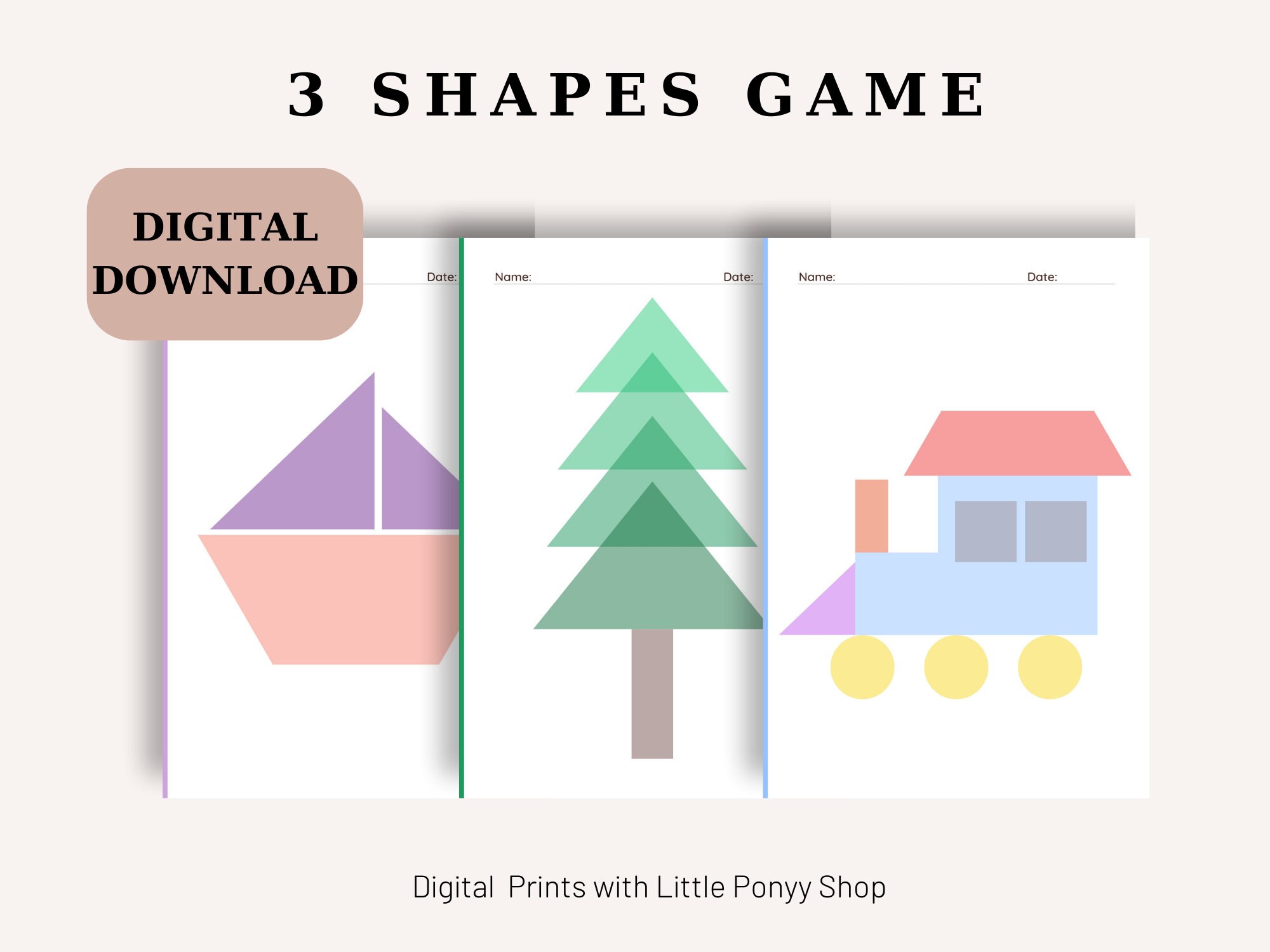 Printable Kindergarten Worksheet Cut and Glue Preschool Montessori ...